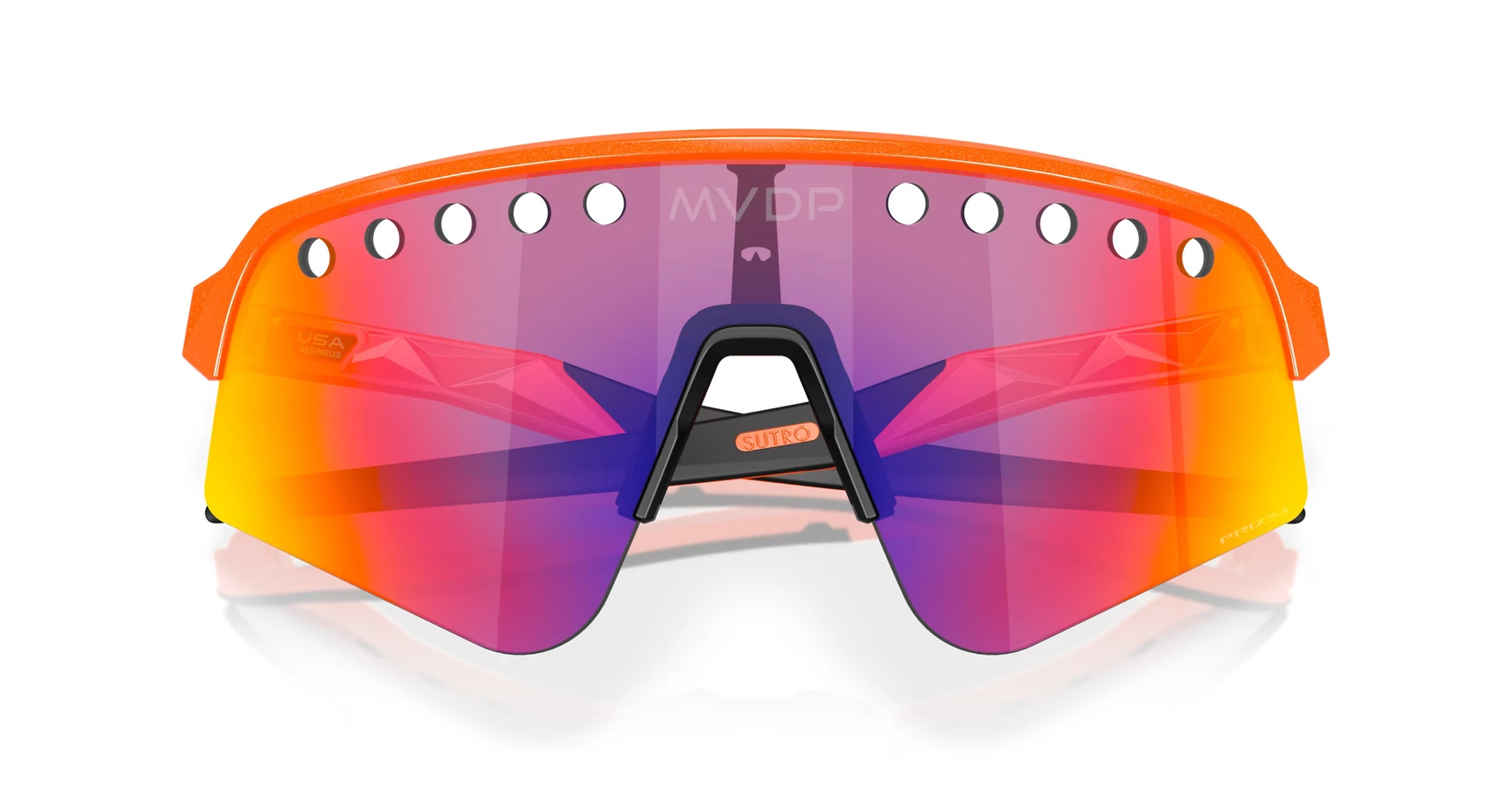 OAKLEY SUTRO LITE SWEEP Mathieu Van Der Poel Orange Sparkle/Prizm Road ...